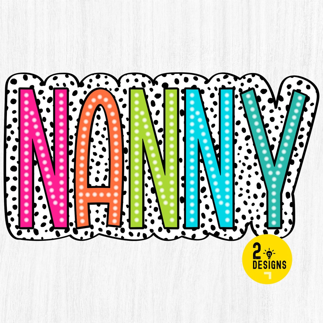 Nanny PNG, Bright Doodle Design (digital File) - Etsy
