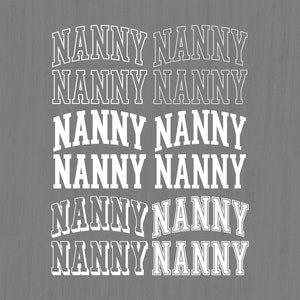 Nanny Varsity Arched PNG Bundle, Cut File (digital Download) - Etsy
