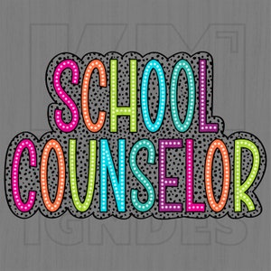 School Counselor Png, Colorful, Dalmatian Dots, Occupation, School ...