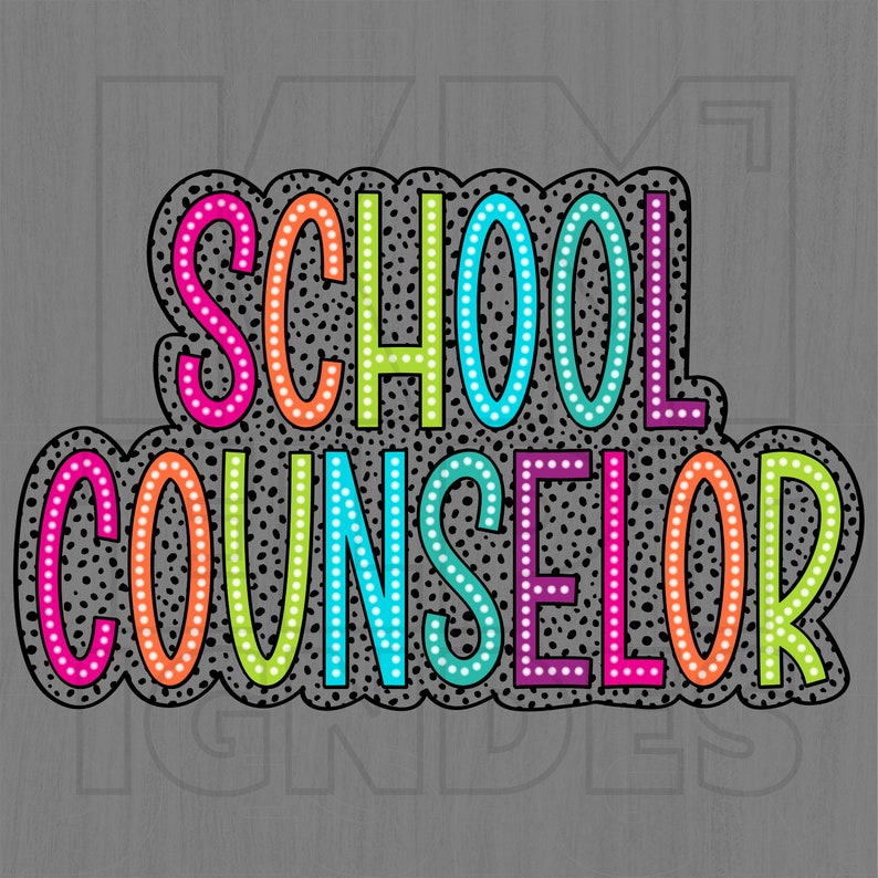 School Counselor Png, Colorful, Dalmatian Dots, Occupation, School ...