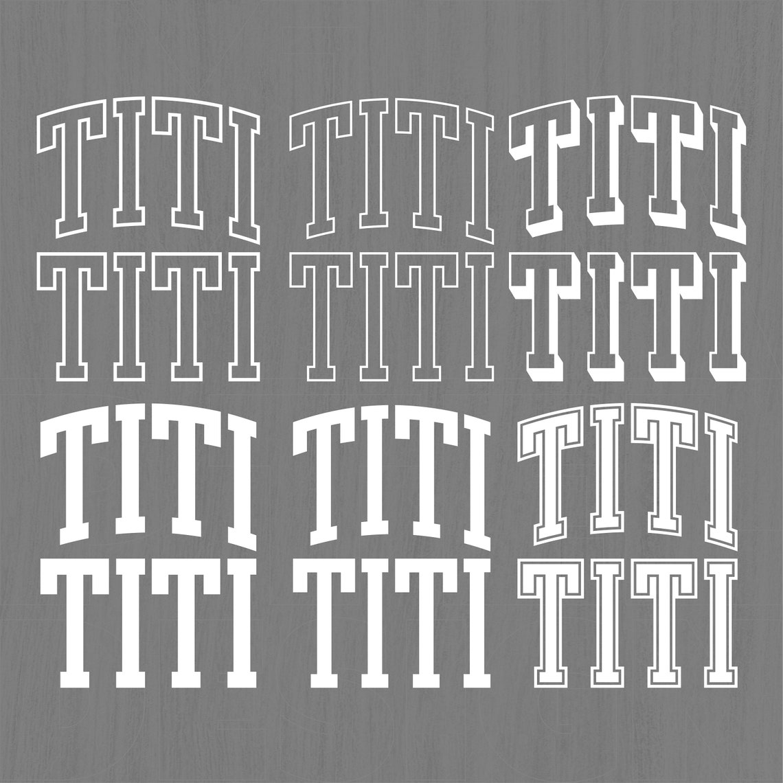 Titi Png, Titi Png File, Titi Png Bundle, Titi Varsity Arched, Titi ...