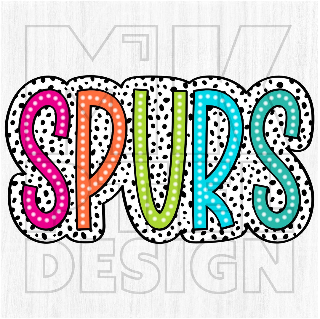 Spurs PNG, Colorful, Dalmatian Dots, Mascot, School Spirit, Team Spirit ...