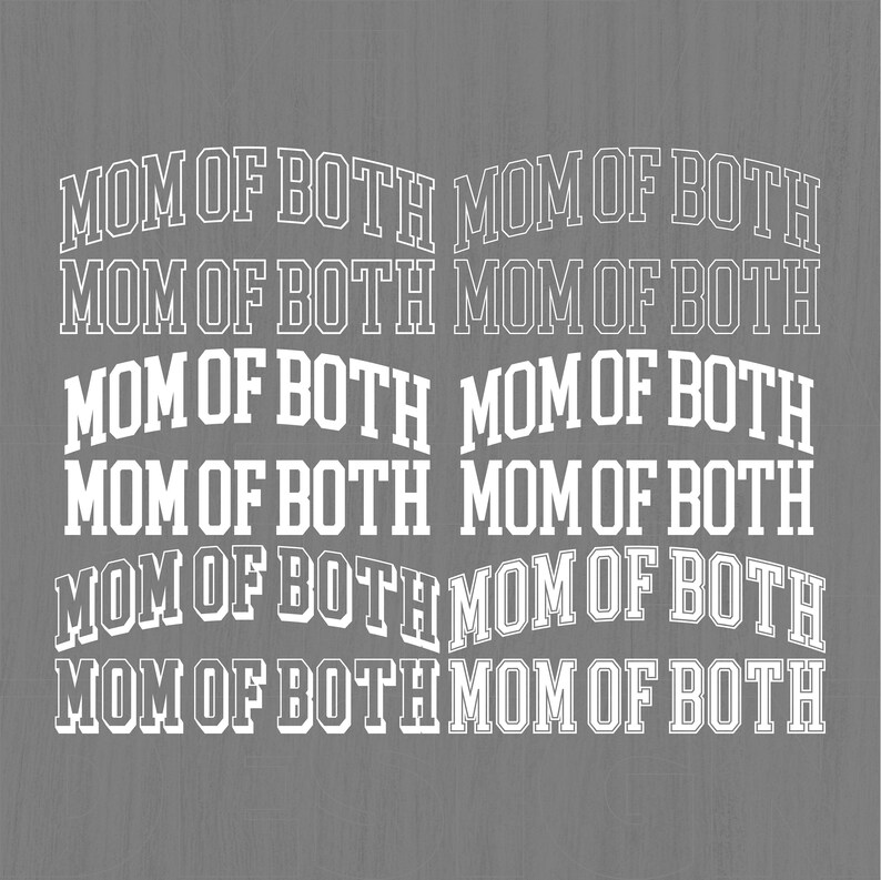 Mom of Both Png, Mom of Both Varsity Png Bundle, Mom of Both Png File ...