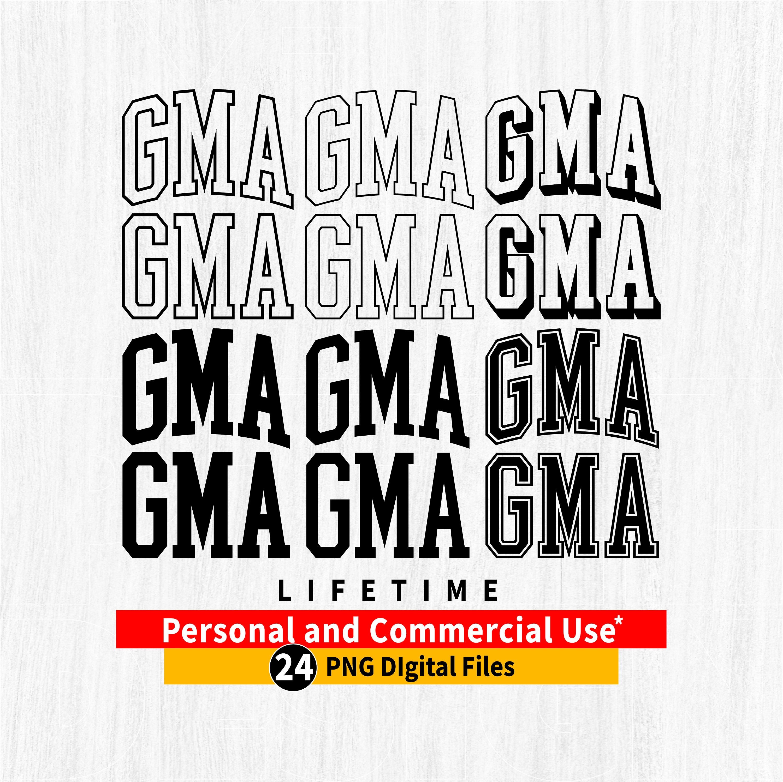 GMA Png, GMA Varsity Png Bundle, Gma Arched Outline, Gma Varsity Arched ...