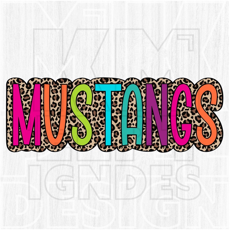 Mustangs Leopard Print - Etsy