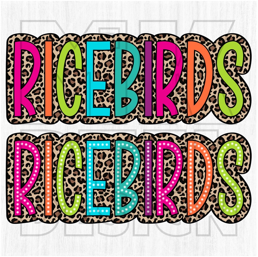 Ricebirds PNG, Colorful, Leopard Print, Cheetah, Animal, Mascot, School ...