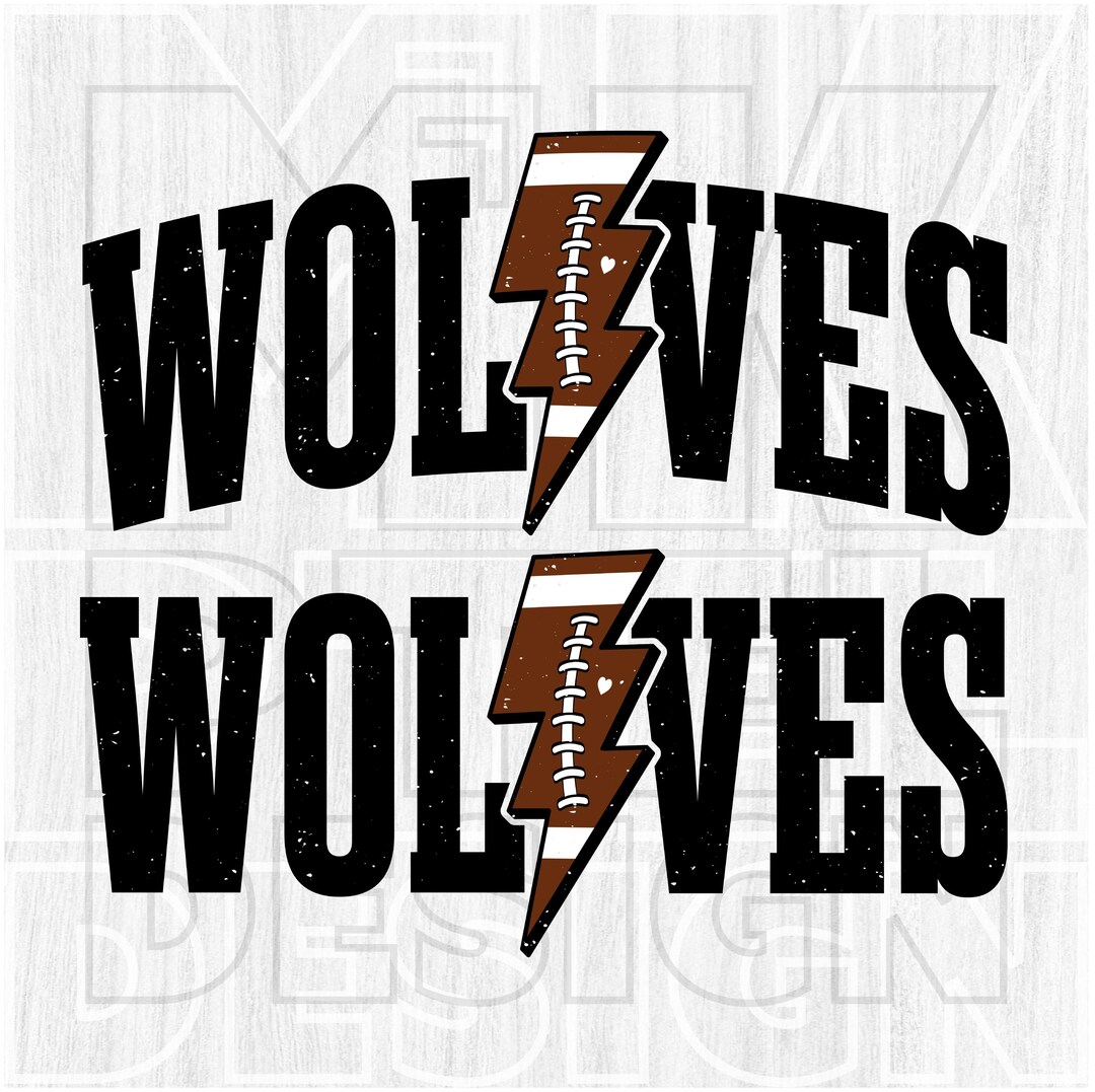 Wolves Football Lighting Bolt Png, Football Season, Mascot Png, Team ...