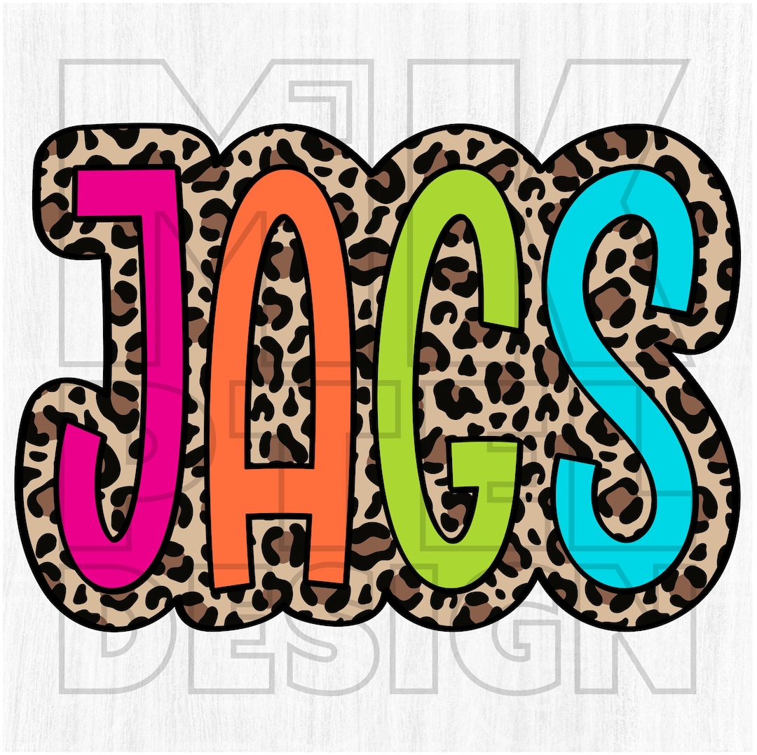 Jags PNG, Colorful, Leopard Print, Cheetah, Animal, Mascot, School ...
