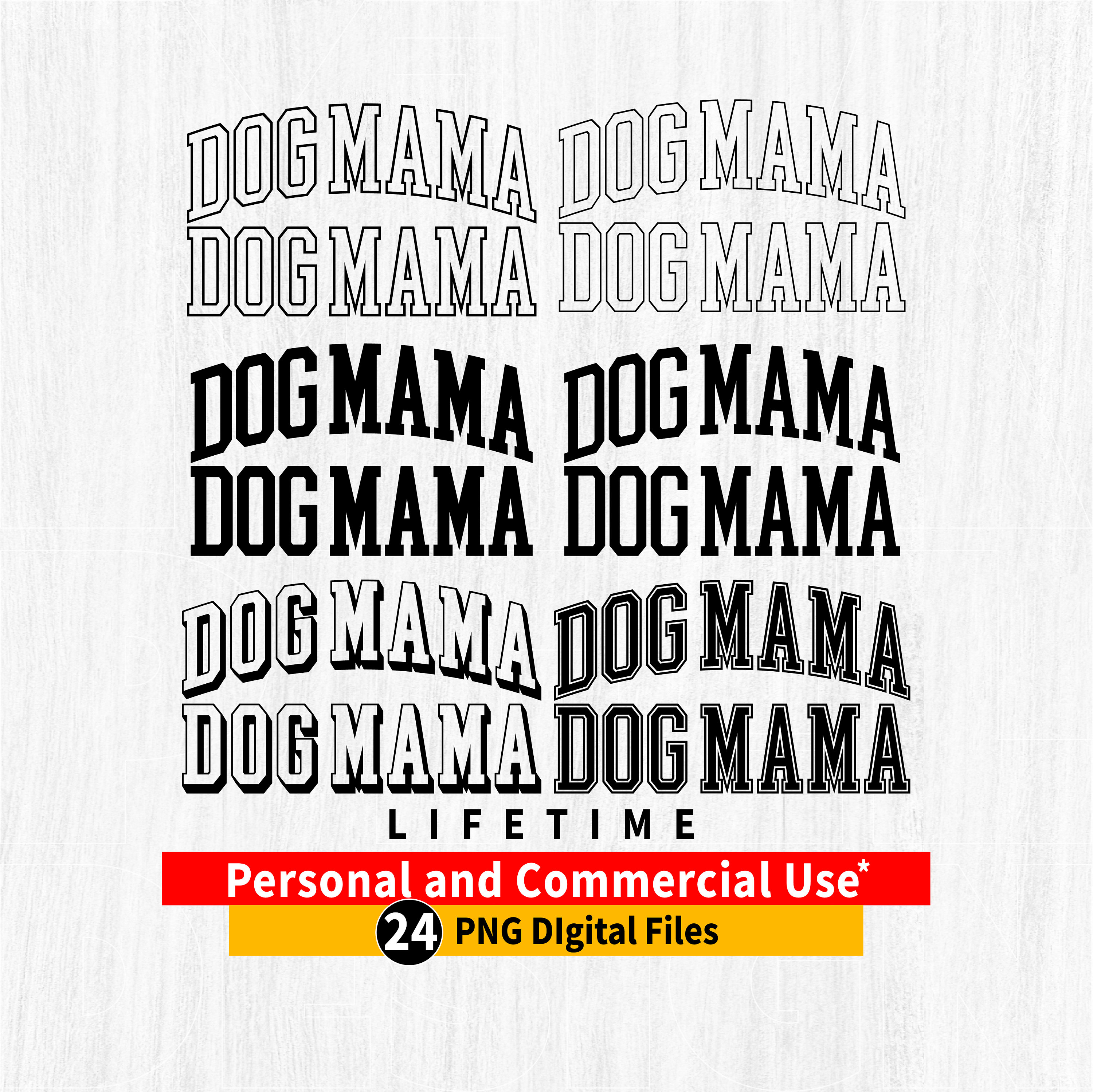 DOG MAMA Png, Dog Mama Varsity Png Bundle, Dog Mama Arched Png, Dog ...