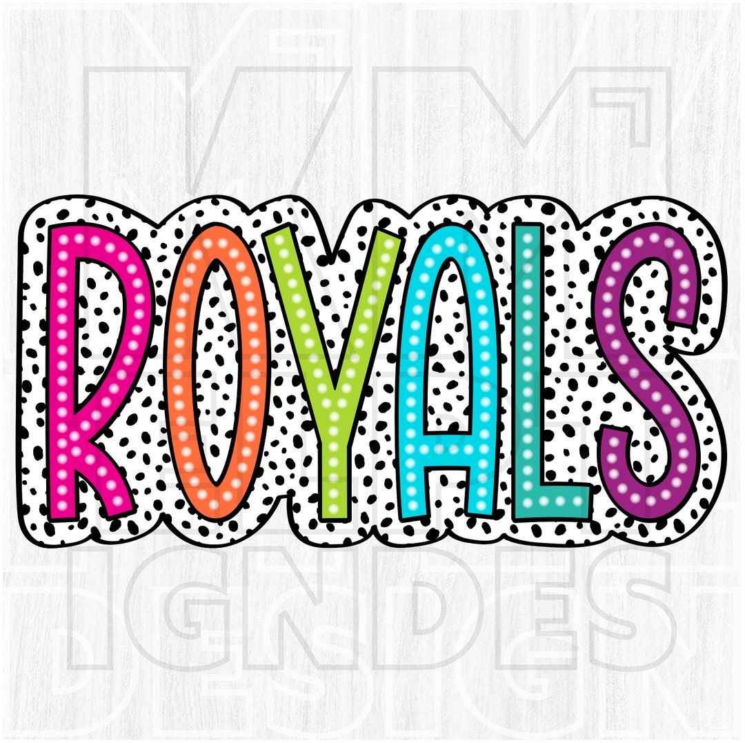 Royals PNG, Colorful, Dalmatian Dots, Mascot Png, School Spirit, Team ...