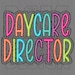 Daycare Director PNG, Colorful Dalmatian Dots (digital File) - Etsy