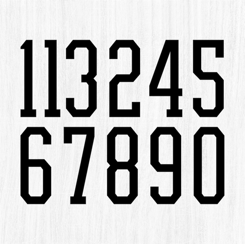 Sports Jersey Numbers, Sports Jersey Numbers Png, Sports Jersey Varsity ...