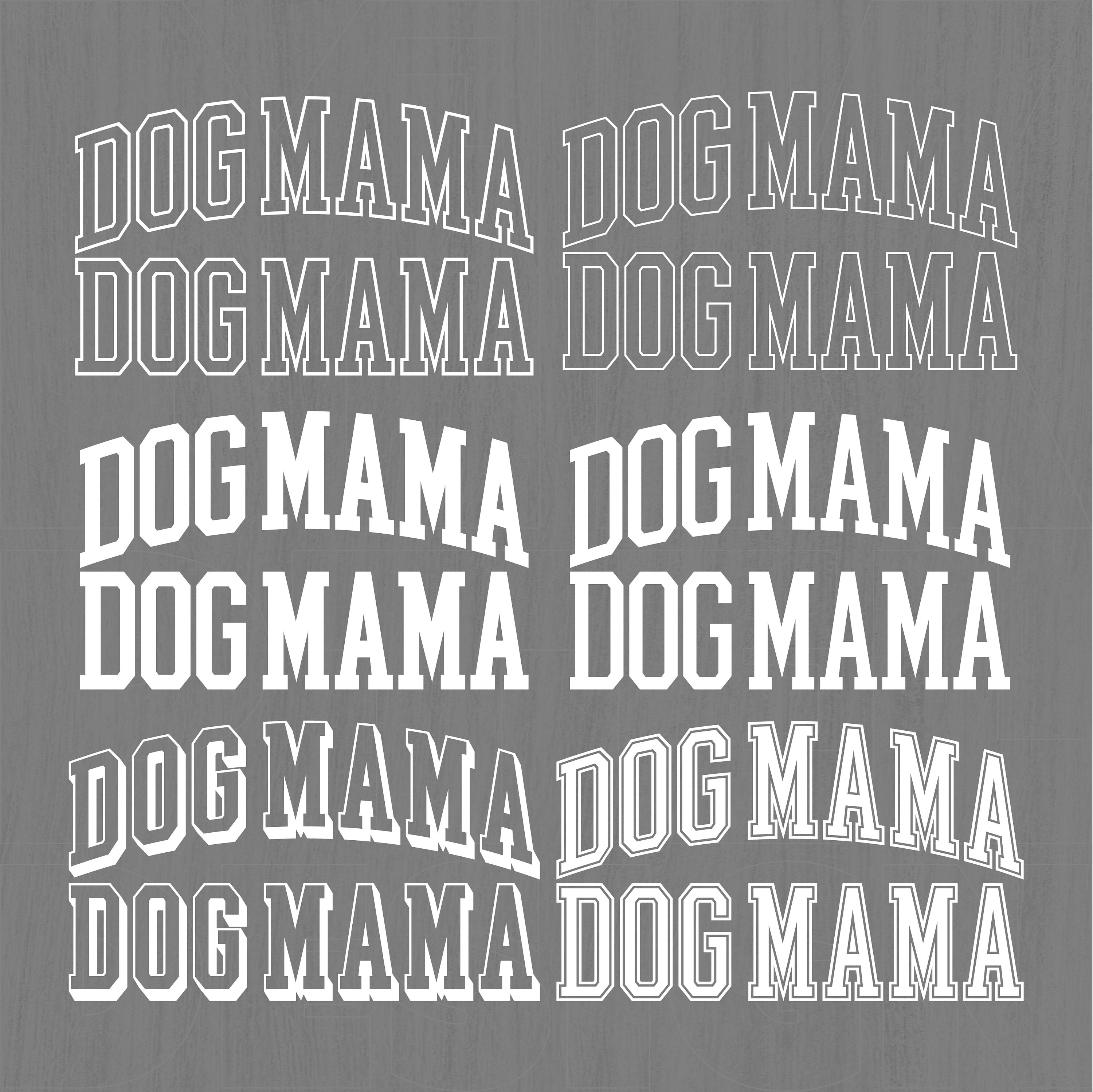 DOG MAMA Png, Dog Mama Varsity Png Bundle, Dog Mama Arched Png, Dog ...