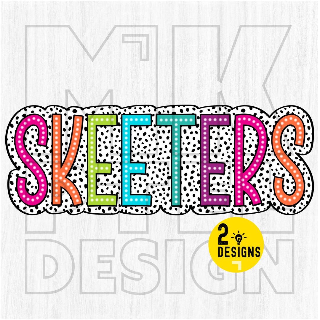 Skeeters PNG, Colorful, Dalmatian Dots, Mascot, School Spirit, Team ...