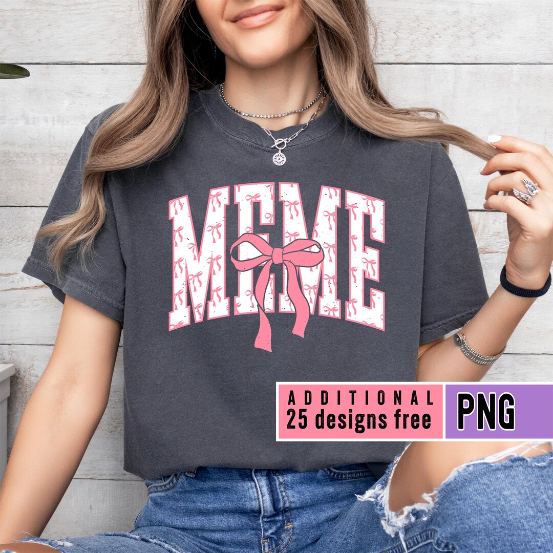 Coquette Varsity Meme Png, Bows Varsity Arch Meme Png, Trendy Meme Life ...