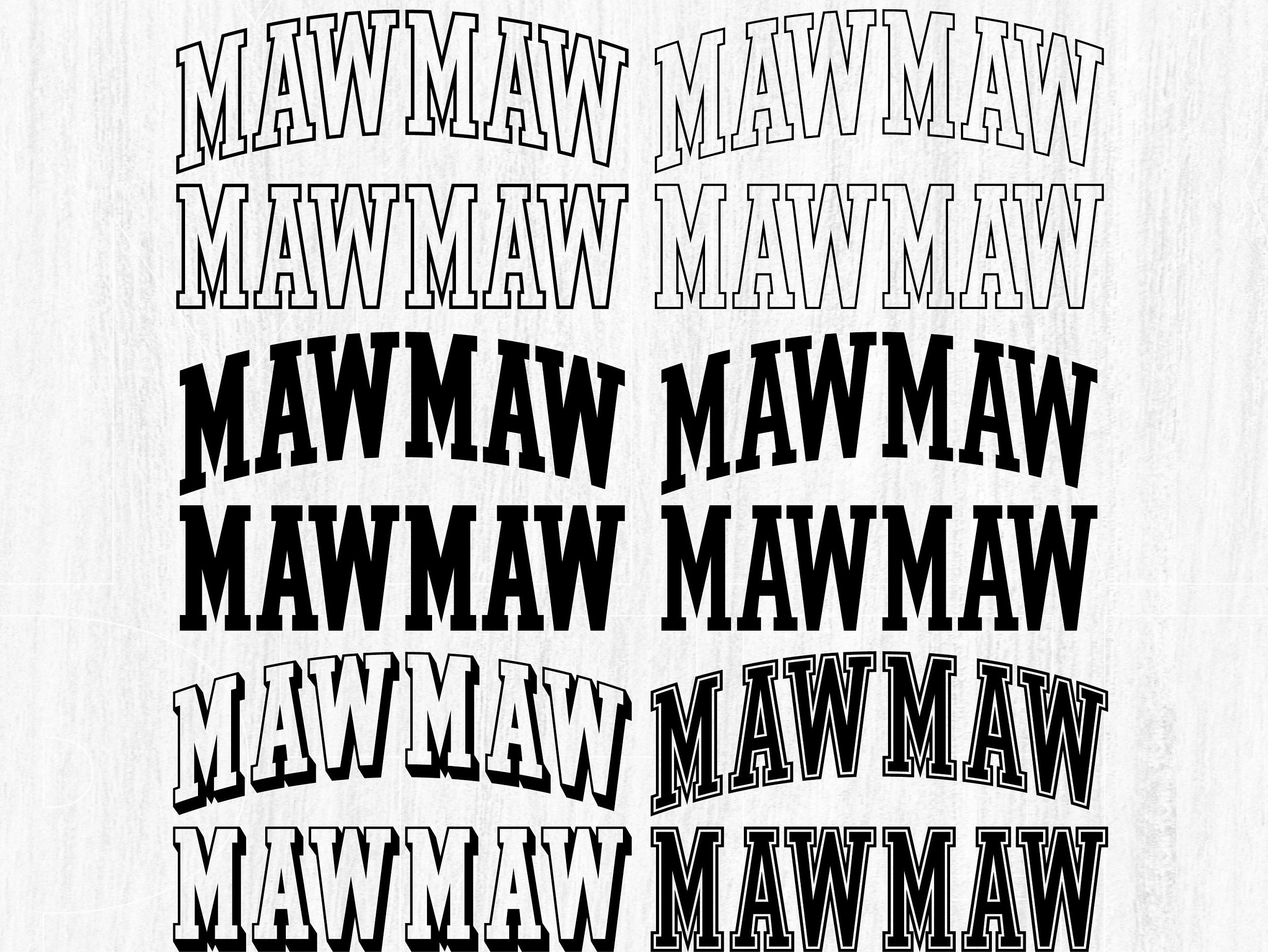 MAWMAW Png Svg, MAWMAW Varsity Bundle, Mawmaw Cricut File, Mawmaw ...
