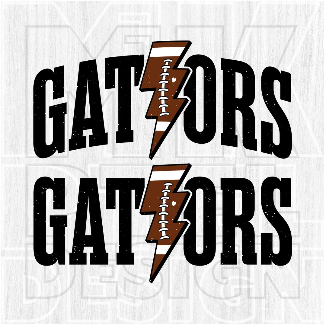 Gators Football Lightning Bolt PNG, Team Spirit (digital File) - Etsy
