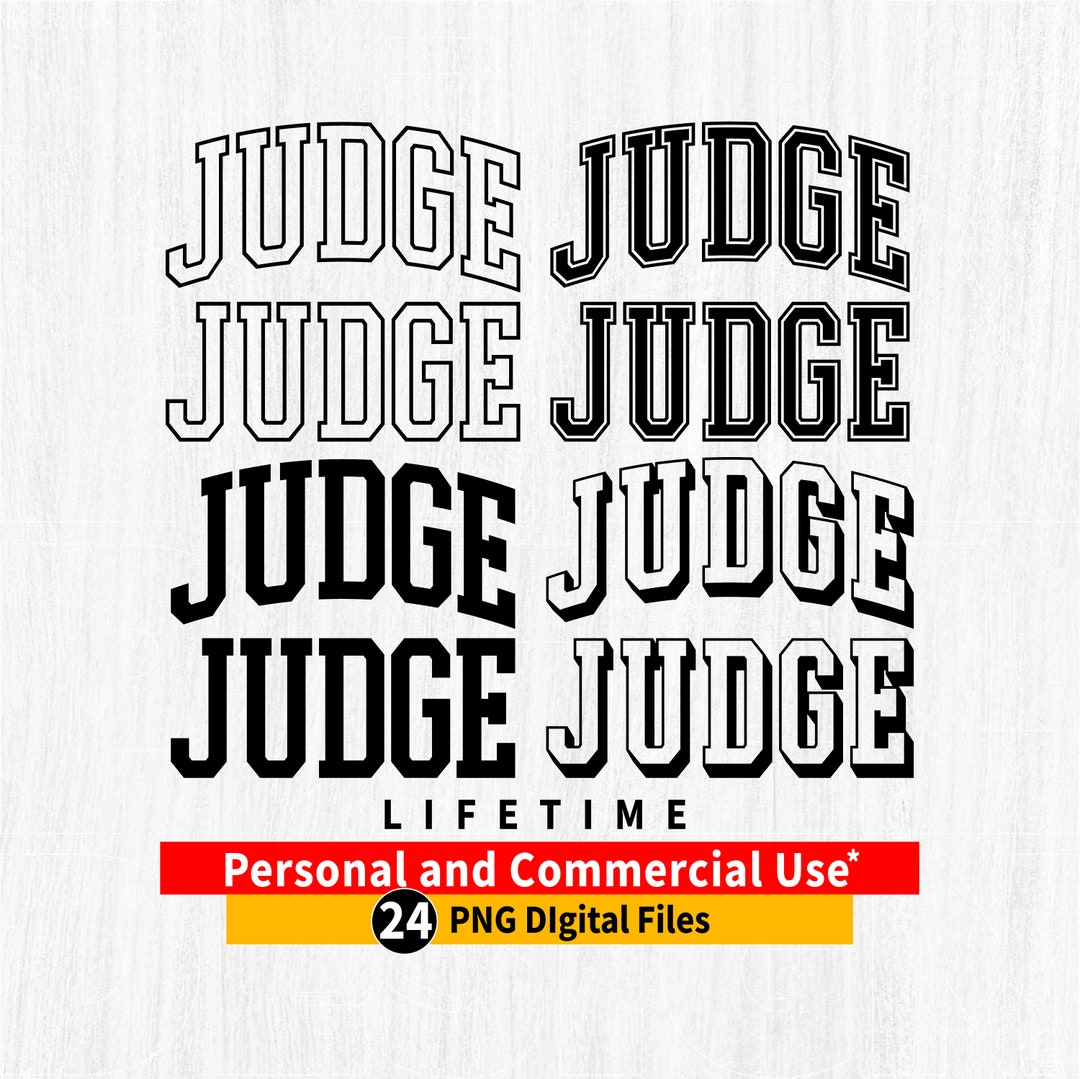 Judge Png, JUDGE Varsity Png Bundle, Judge Varsity Letter, Judge ...