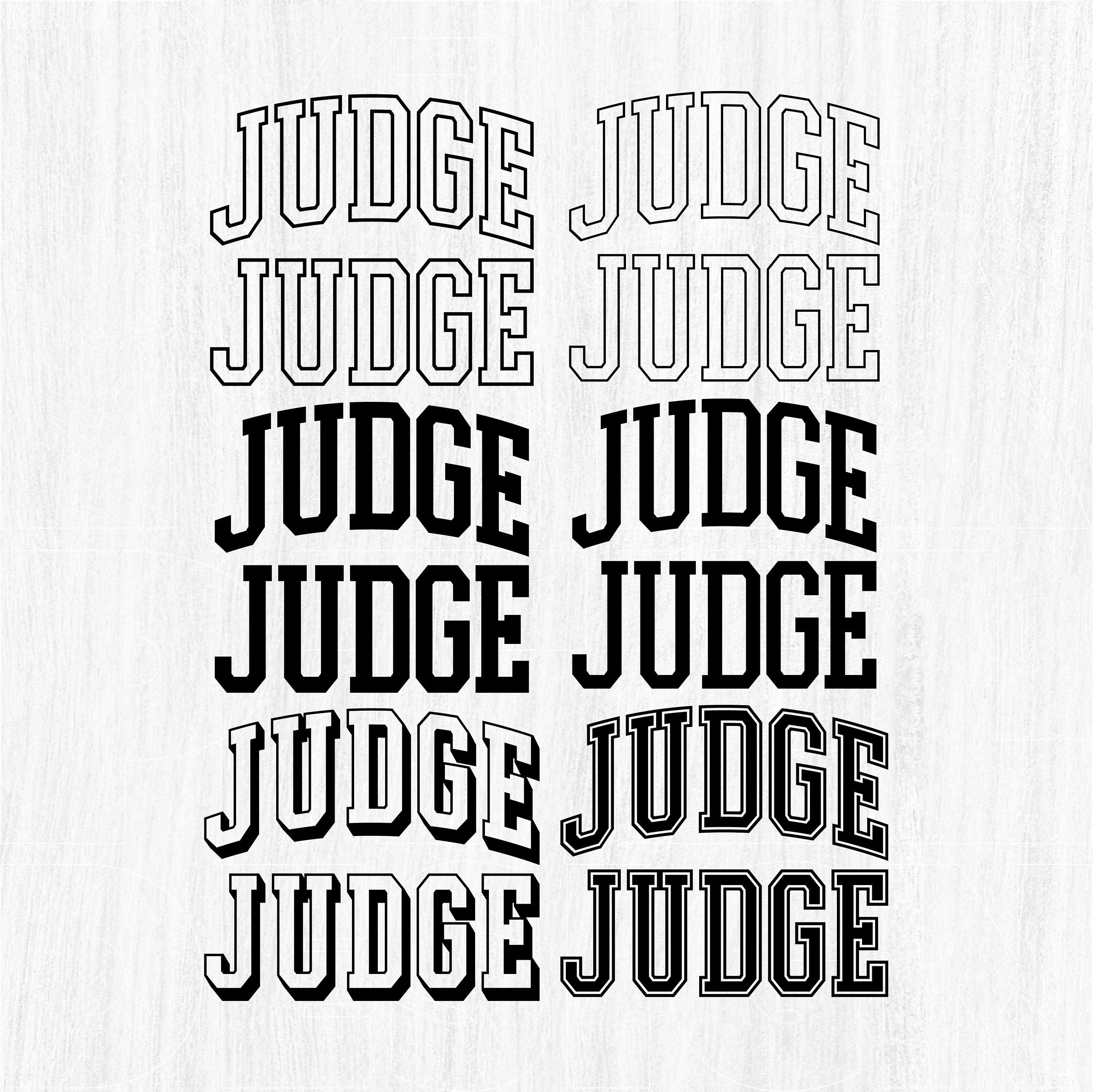 Judge Png, JUDGE Varsity Png Bundle, Judge Varsity Letter, Judge ...