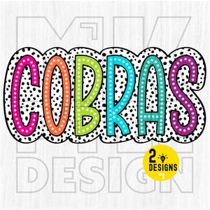 Cobras PNG, Colorful Dalmatian Dots Design (digital Download) - Etsy