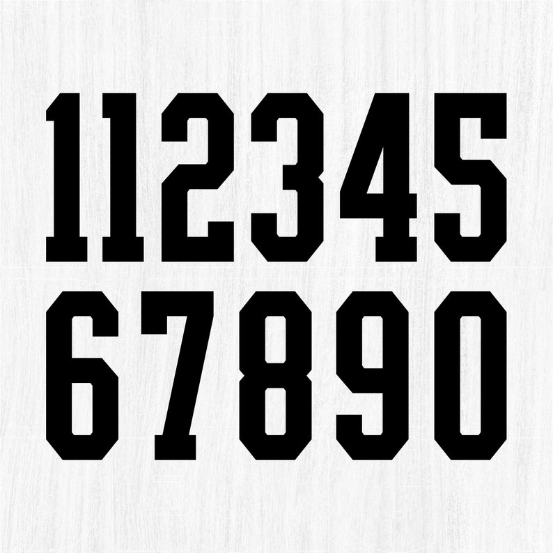 Sports Jersey Numbers, Sports Jersey Numbers Png, Sports Jersey Varsity ...