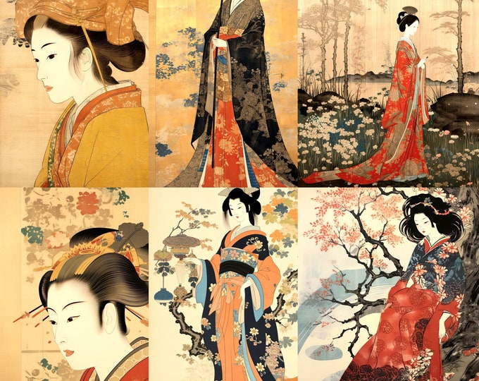 Vintage Japanese Mulberry Rice Paper, 8 X 10.5 Inch for Decoupage Cards ...