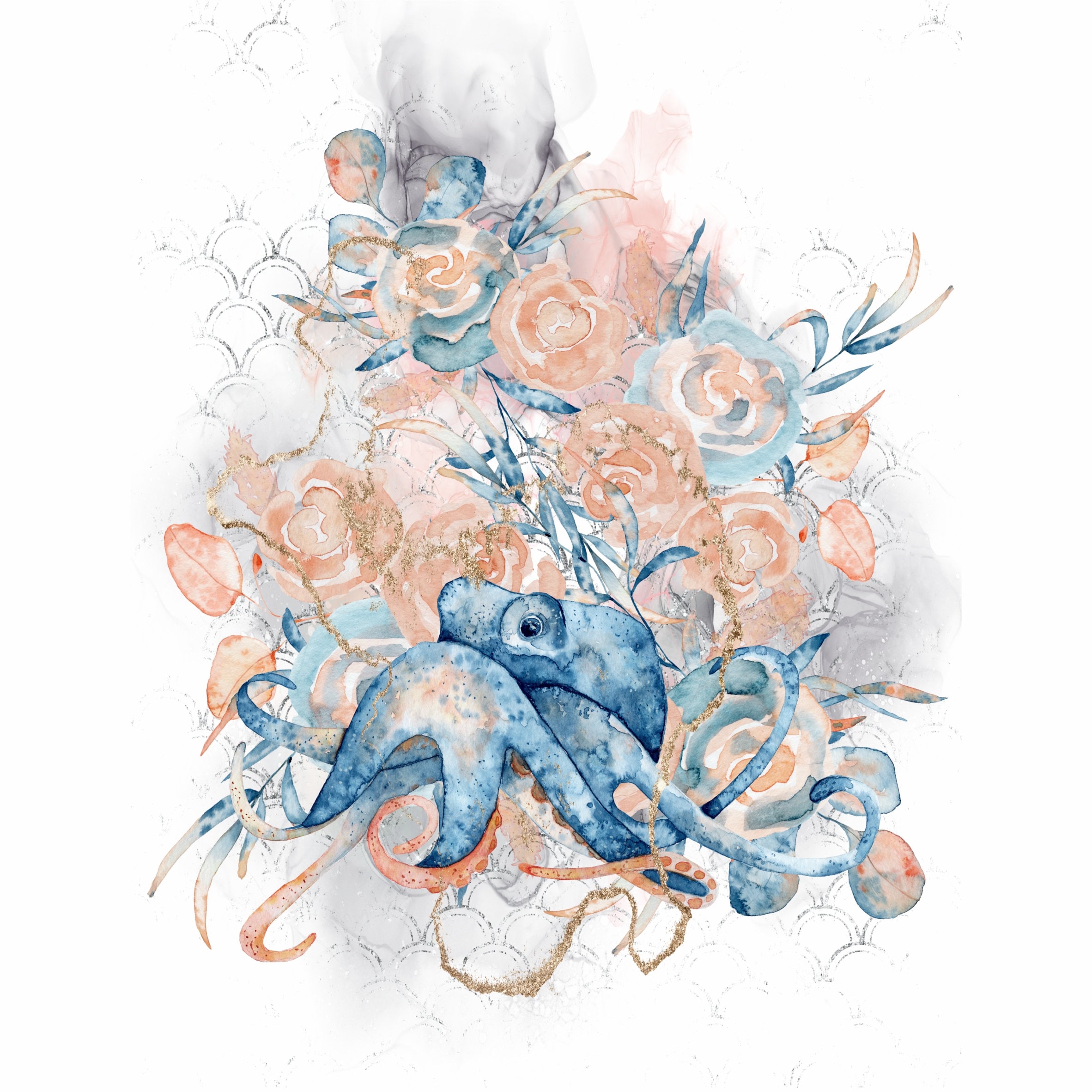 Undersea Overlay Rice Paper 6 Unique Printed Mulberry Paper Images ...