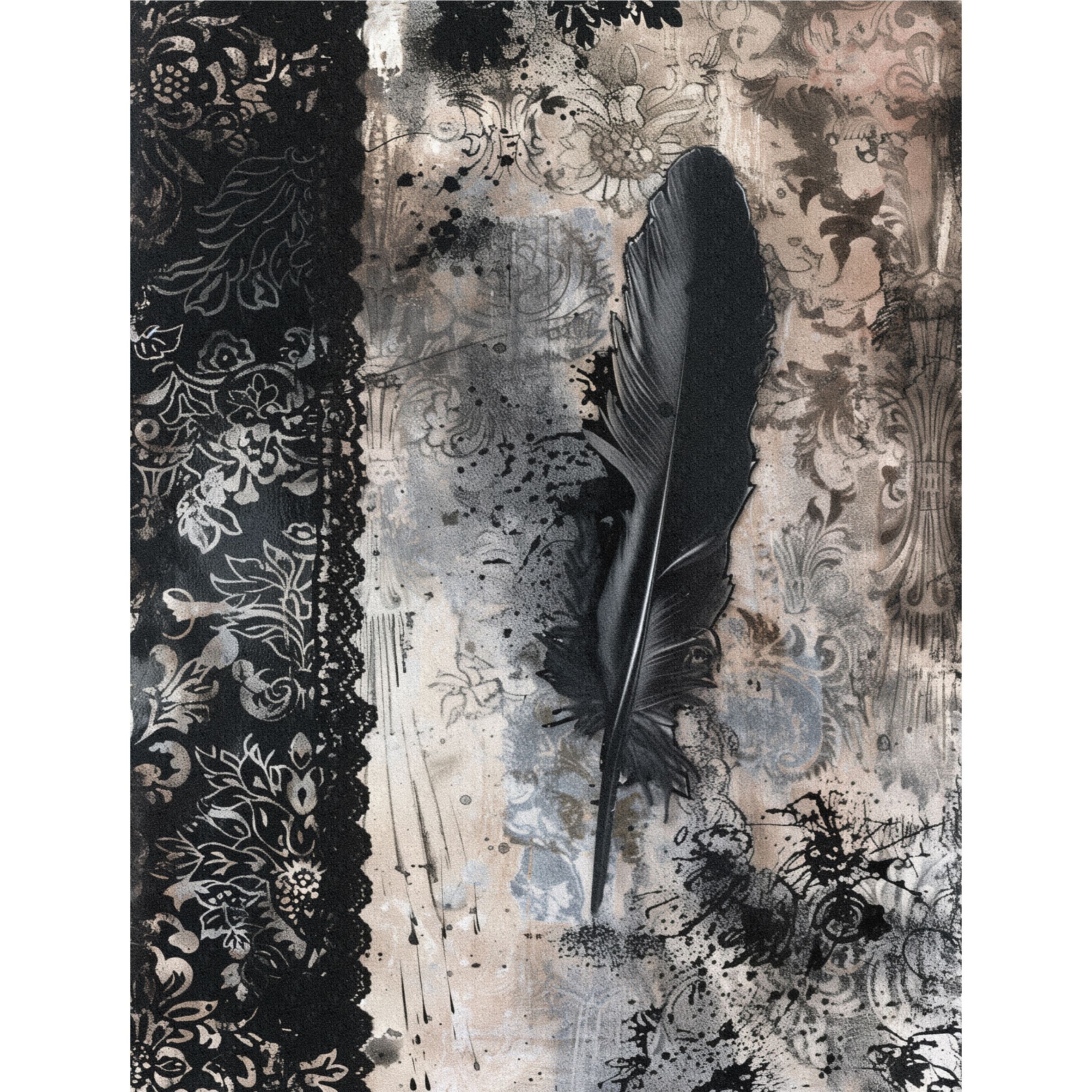 Dark Gothic Decoupage Rice Paper, 8 X 10.5 Inch for Scrapbooking Cards ...