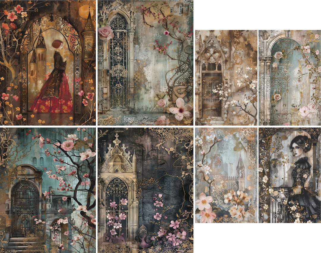 Victorian Gates Decoupage Rice Paper, 8 X 10.5 Inch for Scrapbooking ...