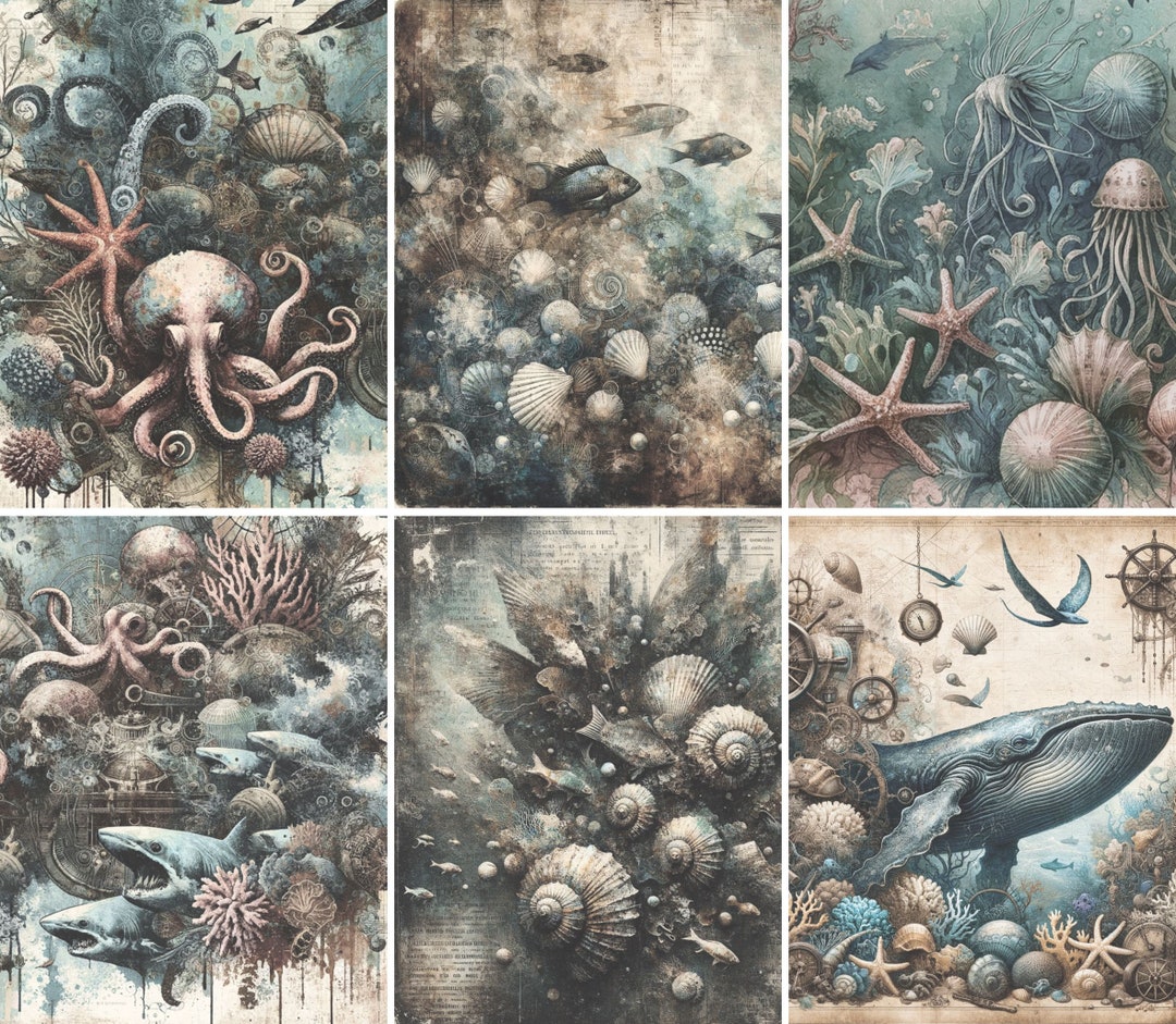 Reef Rice Paper, 8 X 10.5 Inch - for Decoupage Scrapbooking Cards ...