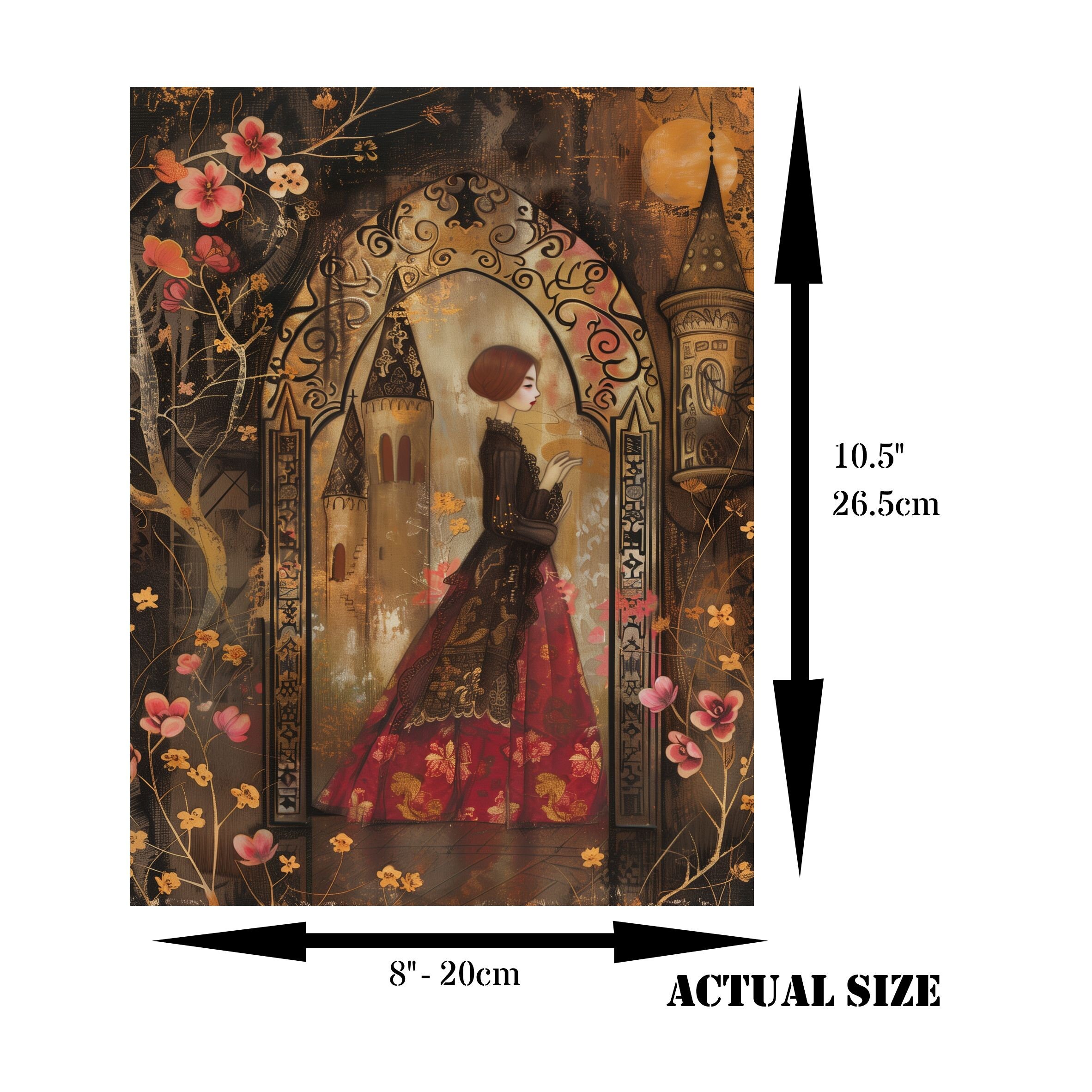 Victorian Gates Decoupage Rice Paper, 8 X 10.5 Inch - for Scrapbooking ...