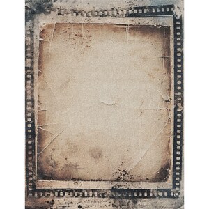 Vintage Film Rice Paper- 6 X Different Printed Mulberry Paper Images ...