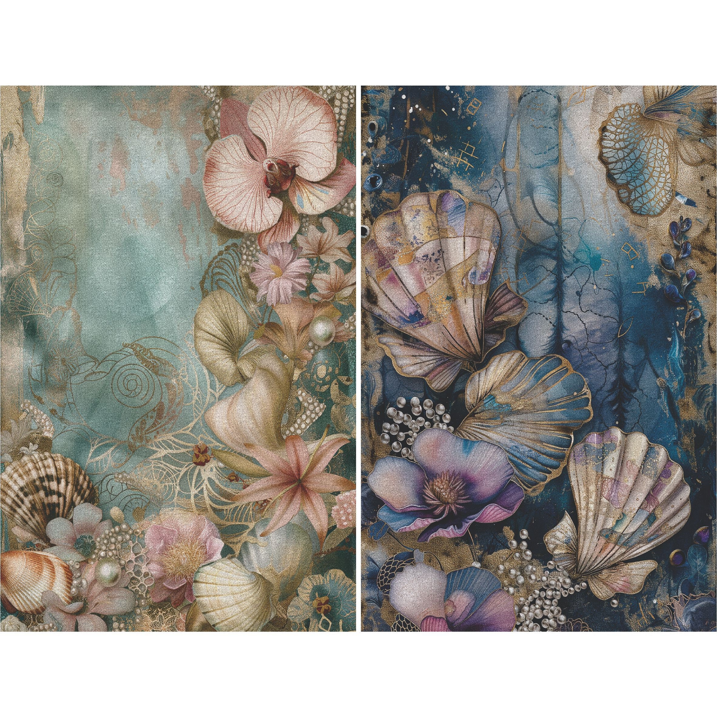 Mermaid Decoupage Rice Paper, 8 X 10.5 Inch - for Scrapbooking Cards ...