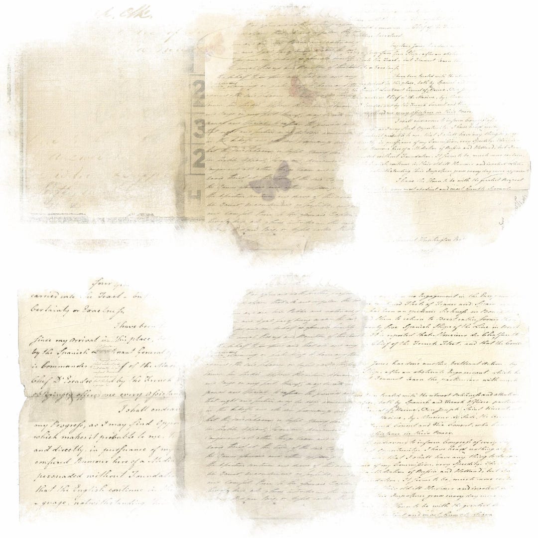 Letter Overlay Rice Paper- 6 X Printed Mulberry Paper Images 30gsm - Etsy