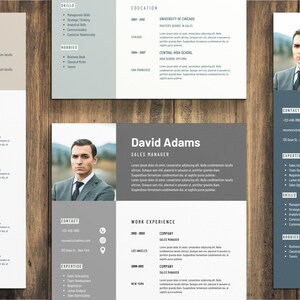 Personalized Modern CV Pack: 5 Templates With Photo and Cover Letter - Etsy