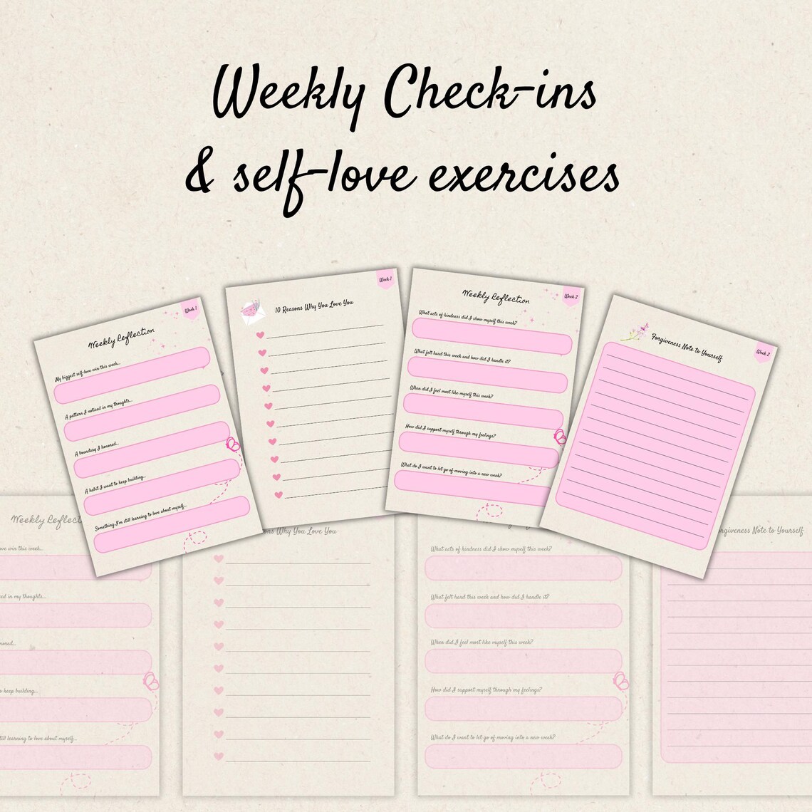 30-day Self-love Journal Printable Daily Guided Journal With Prompts ...