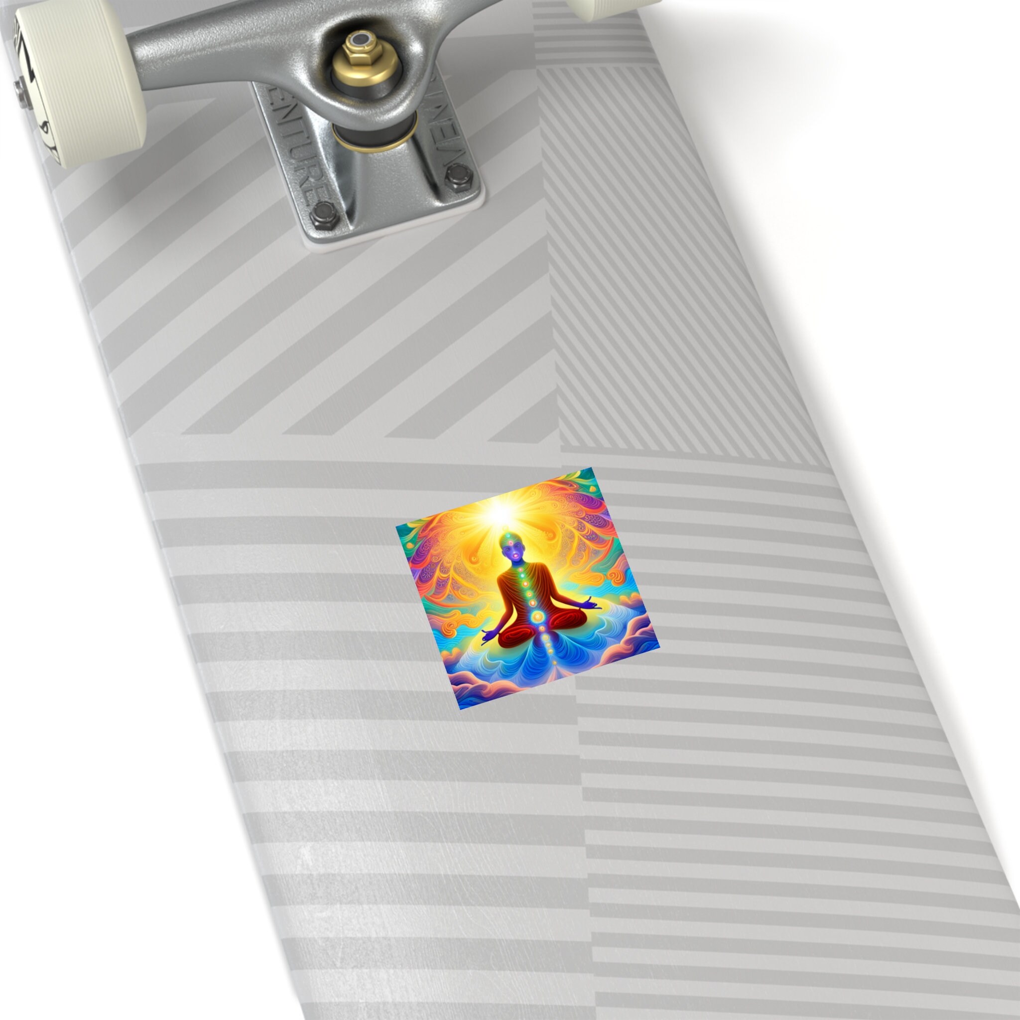 Spiritual Alignment Digital Art Square Stickers, Indoor and Outdoor ...