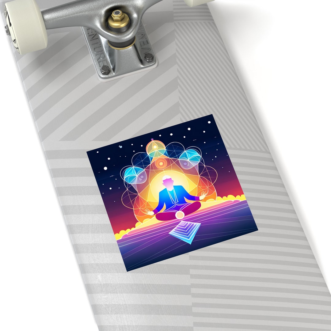 Sacred Geometry Alignment Digital Art Stickers, Waterproof Vinyl Indoor ...