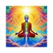 Spiritual Alignment Digital Art Square Stickers, Indoor and Outdoor ...