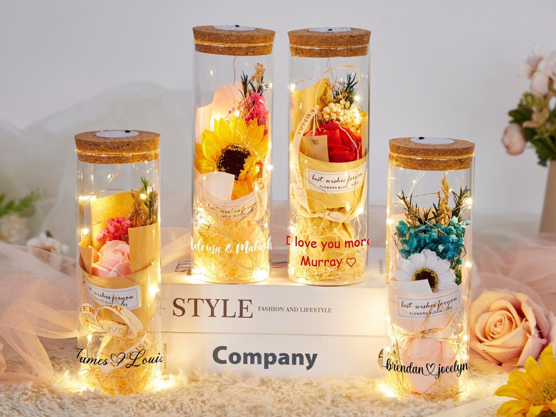 Personalized Eternal Rose LED Light,infinity Rose,eternal Flower,rose ...