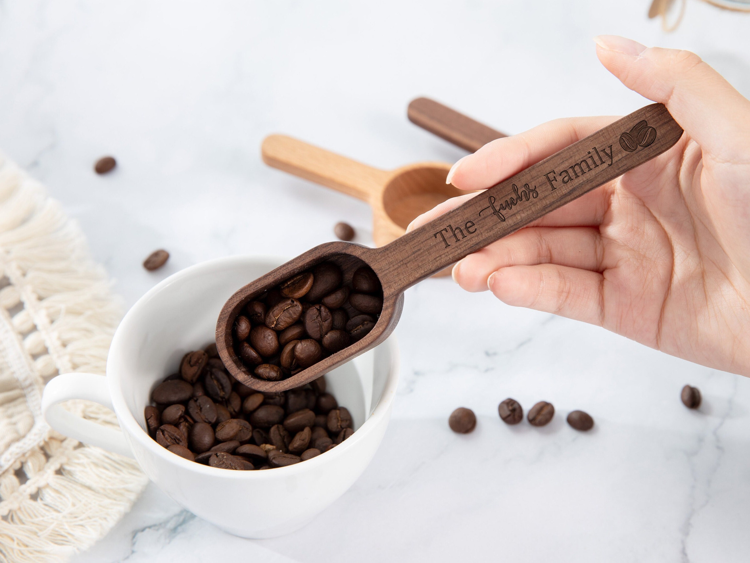 Personalized Coffee Scoop,custom Wooden Coffee Scoop,coffee Decor ...