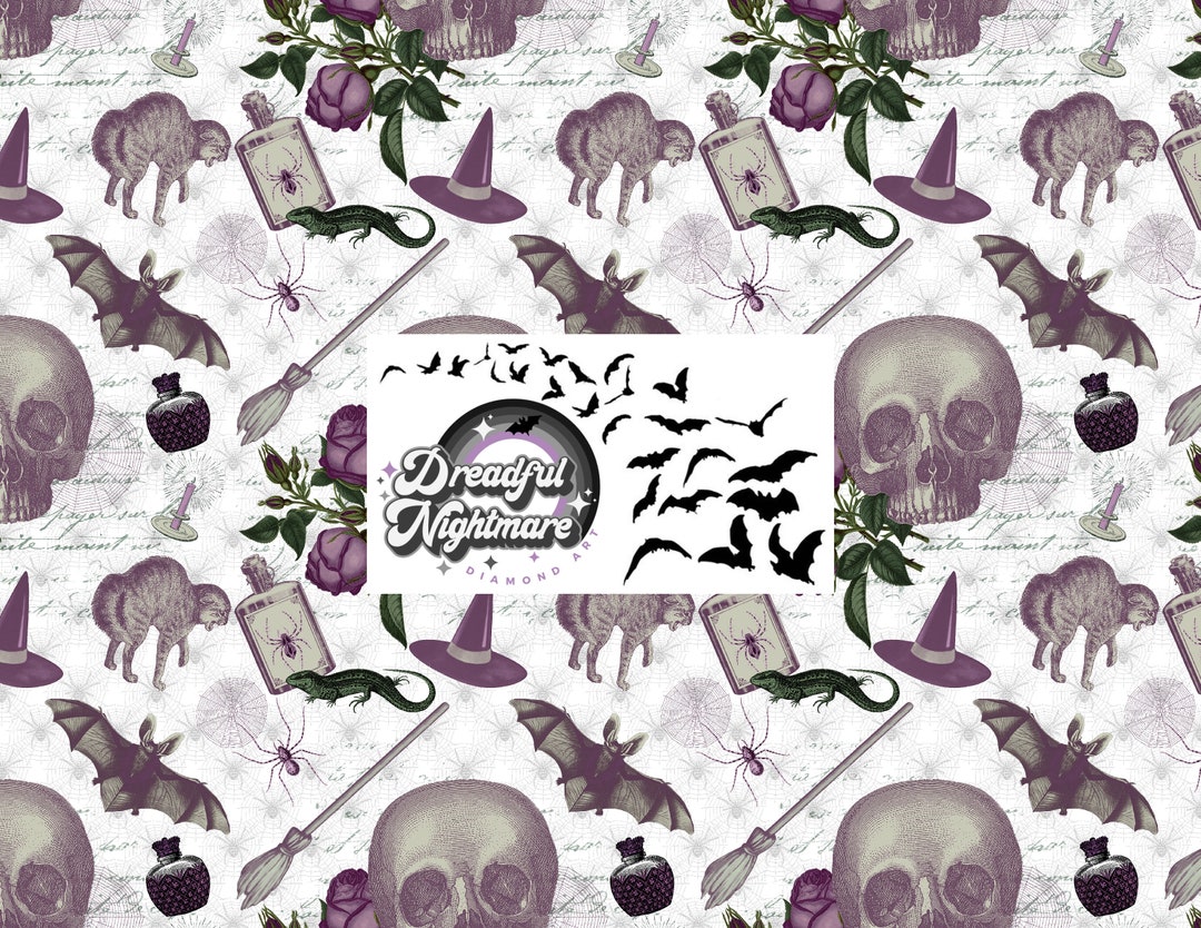 Pink Witch Diamond Art Release Paper - Etsy