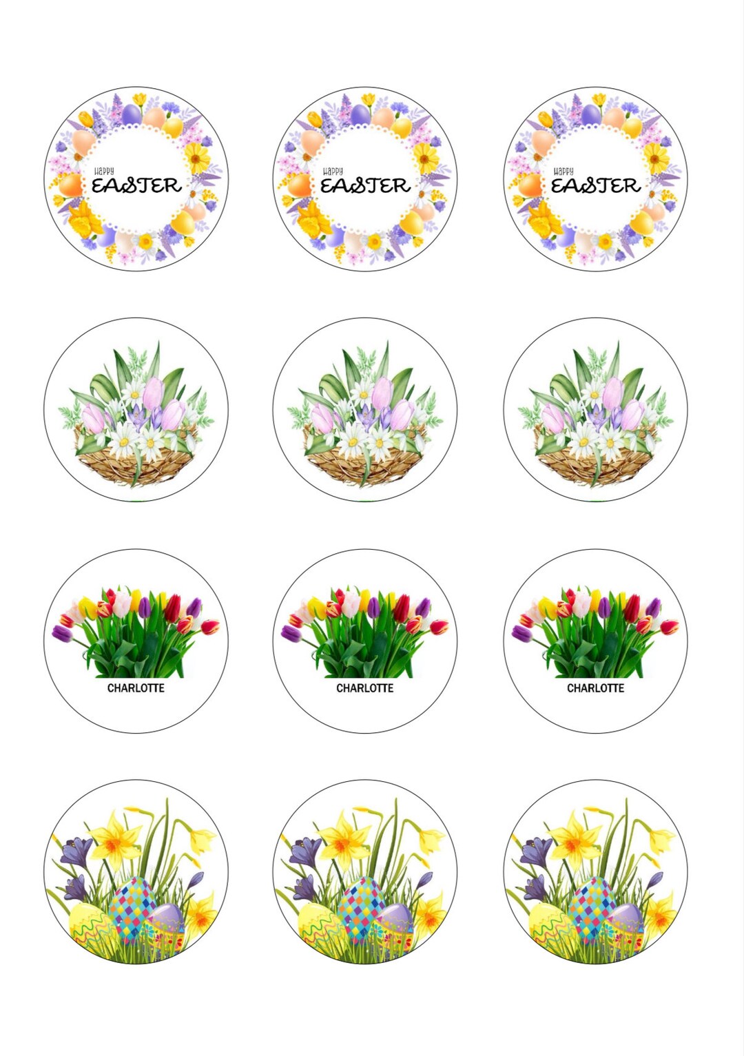 Cupcake Icing Sheet - Etsy