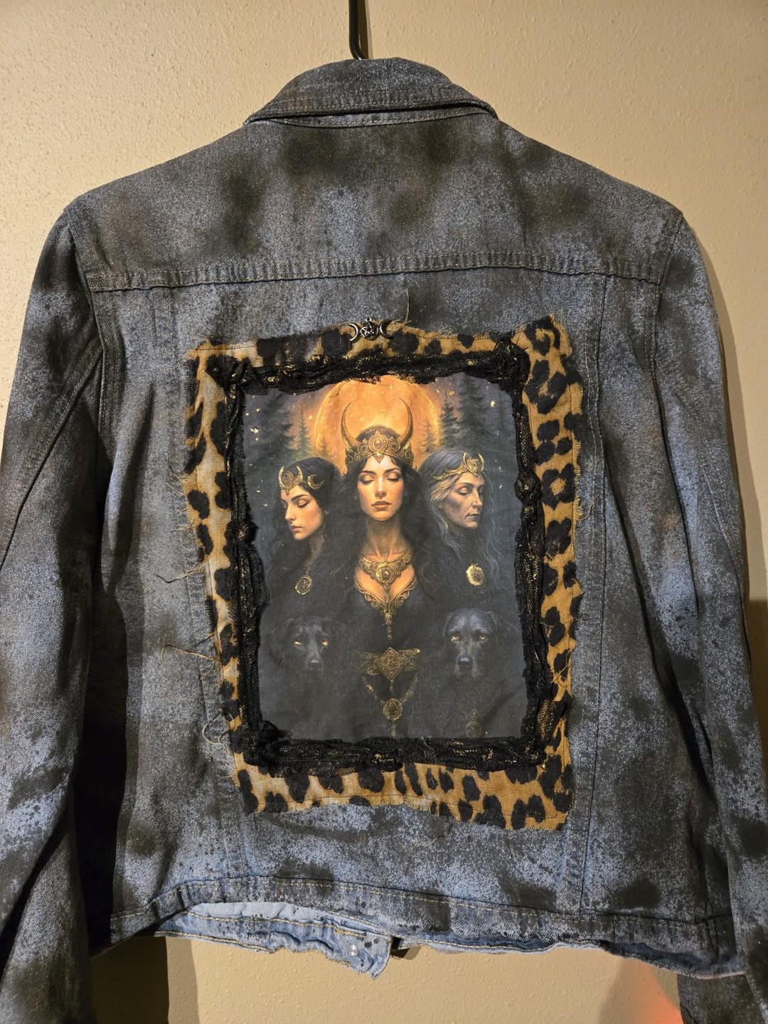 Hekate: the Triple Goddess, Crossroads Ritual Denim Jacket - Etsy