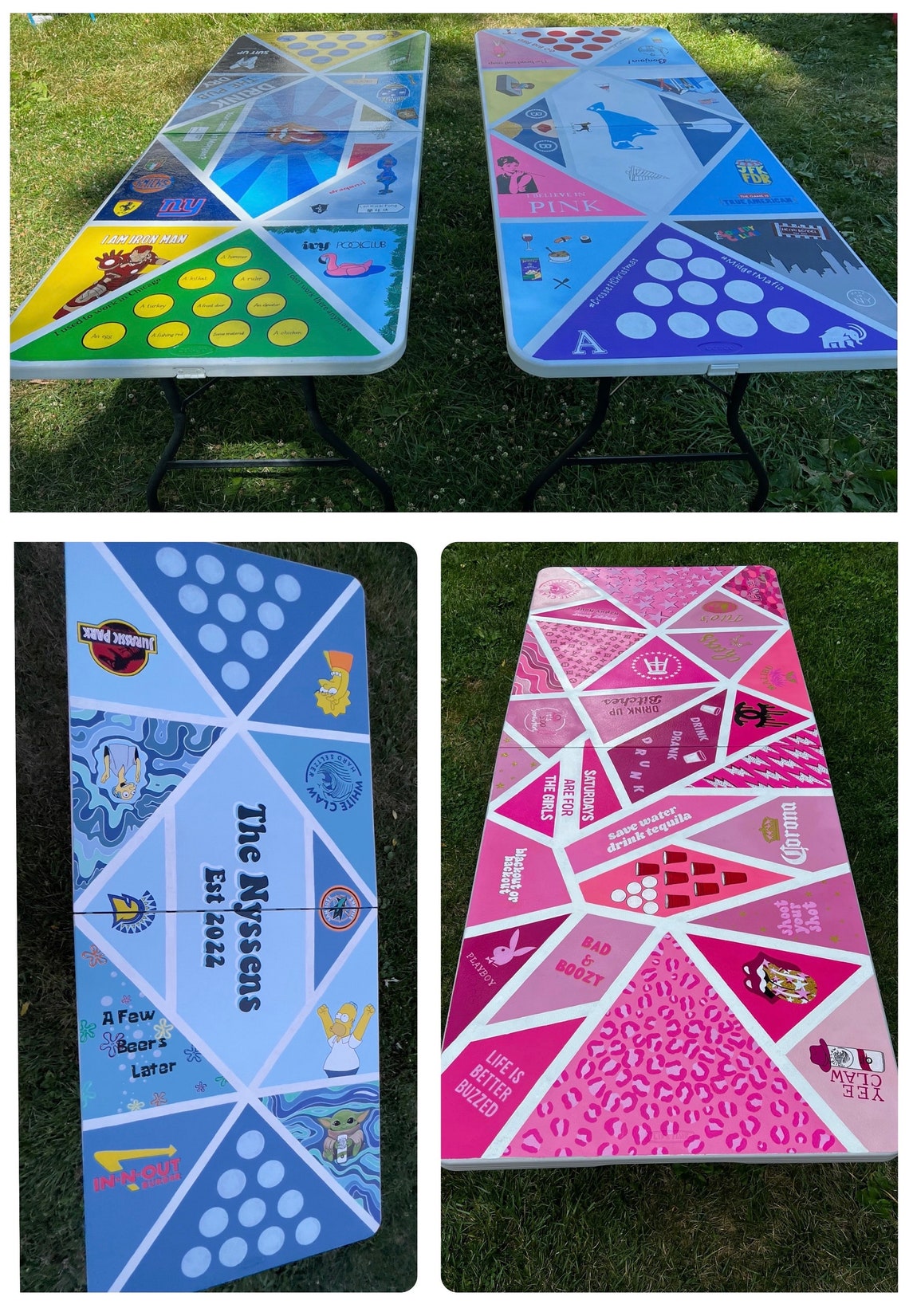 Custom Painted Beer Pong Table - Etsy
