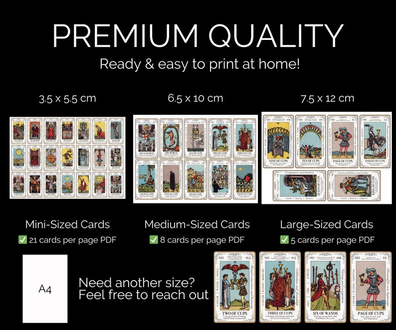 Beginner Tarot Deck Guide 78 Cards Guidebook for Learn Tarot, Digital ...
