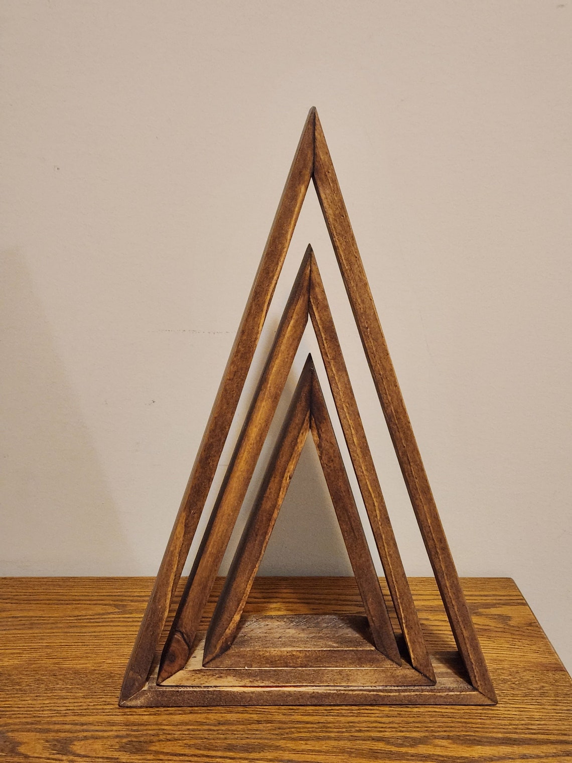 Nesting Triangle Wood Christmas Trees - Etsy