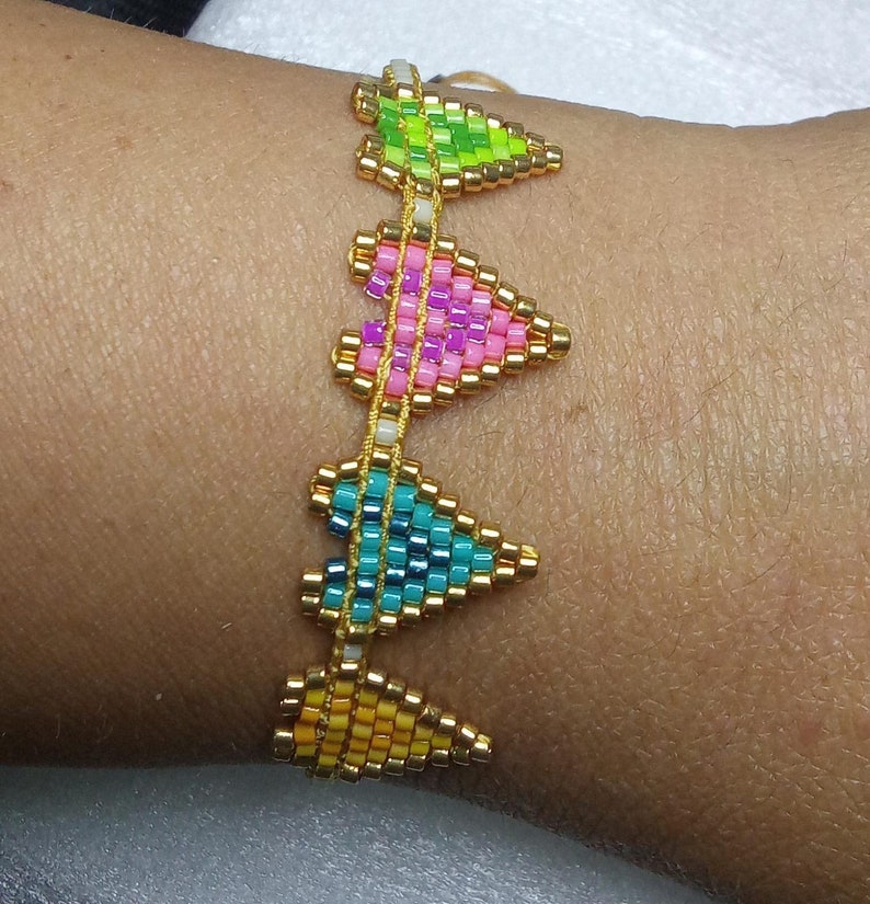 Mini Debbie Miyuki Bracelet/ Handmade Gift/ Handmade Jewelry/ Handmade ...