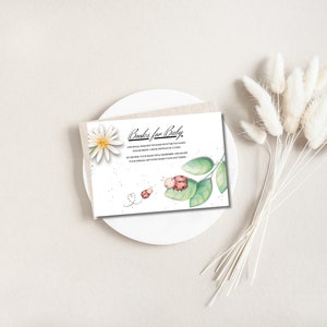 Little Lady Baby Shower Bundle, Lady Bug Text Evite, Minimalist Party ...