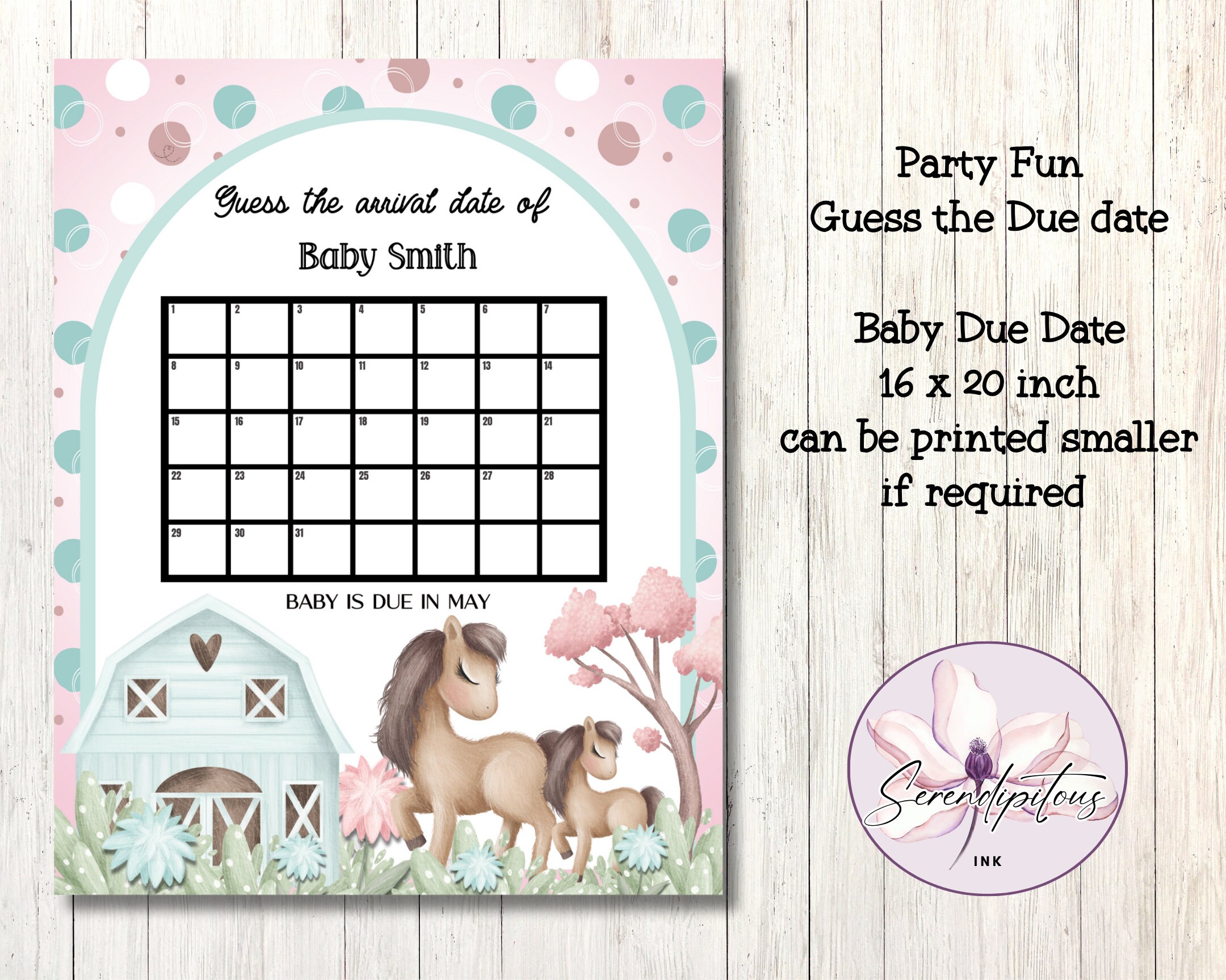 Farm Animal Baby Shower Games Bundle Mother and Baby - Etsy
